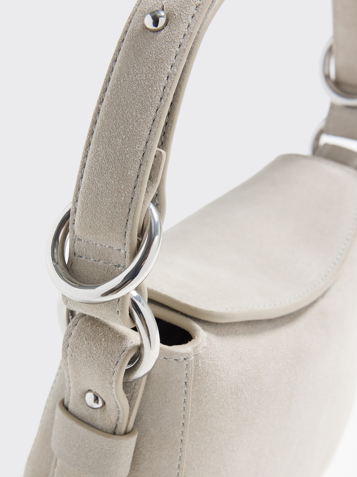 Bud Mini Suede Bag - Lt. Grey - Holzweiler
