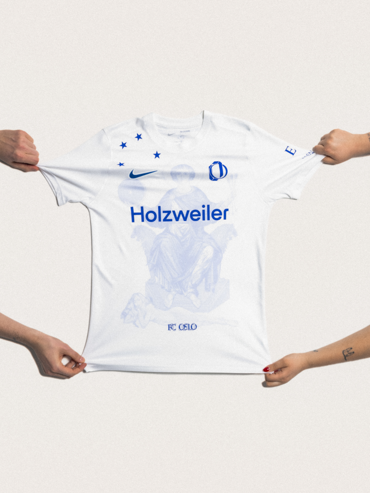 Adult FC Oslo Home Jersey - White - Holzweiler