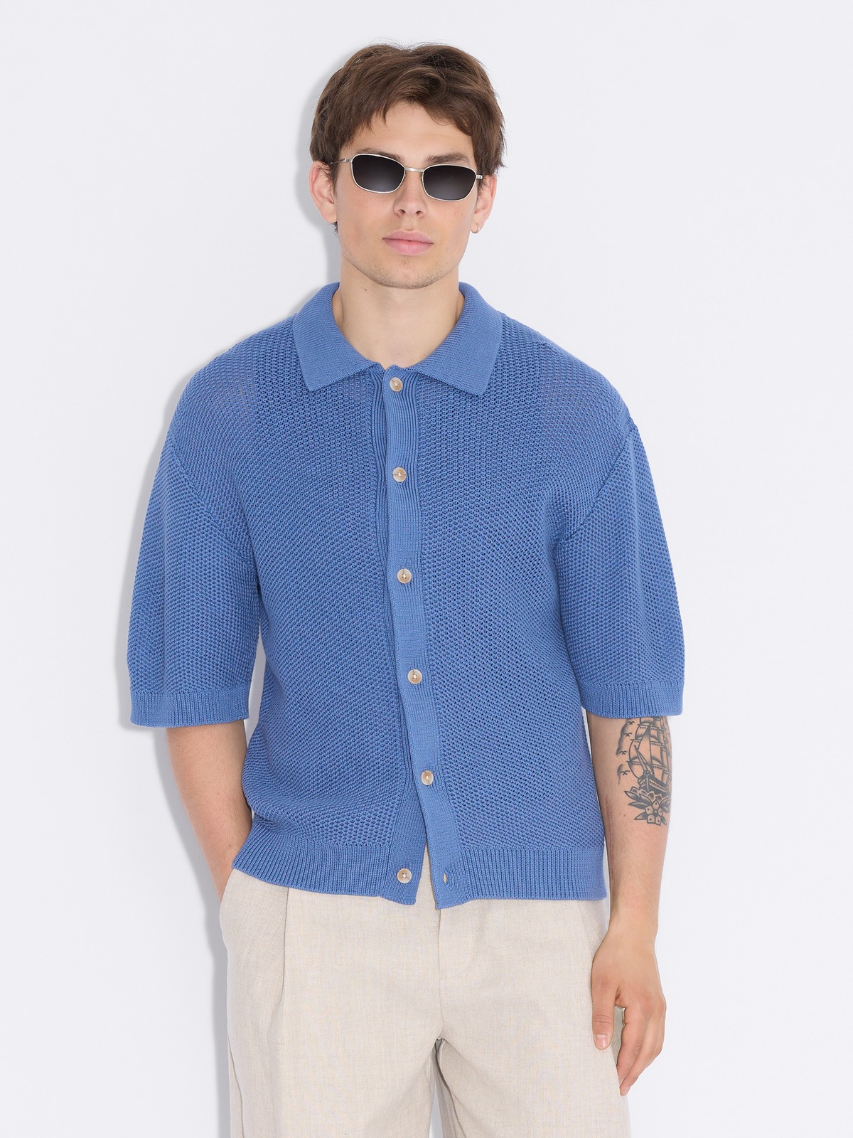 Elio Shirt - Blue - Holzweiler