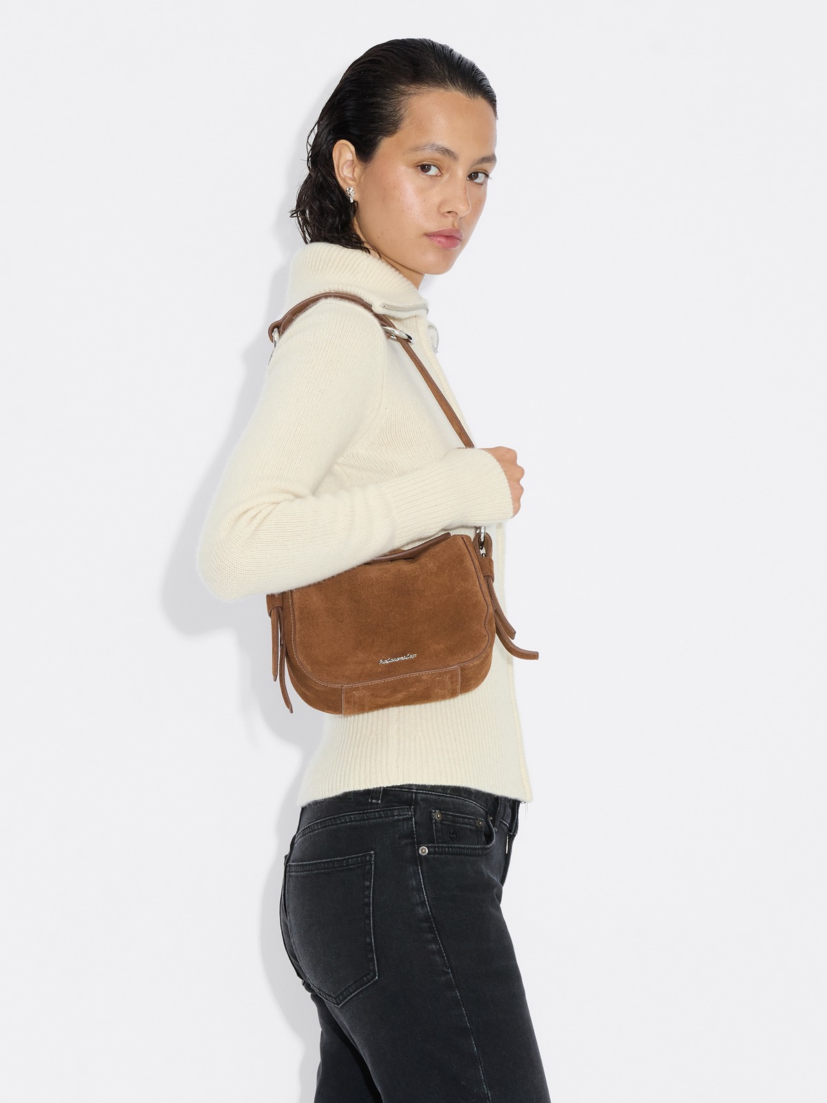 Bud Suede Mini Bag - Camel - Holzweiler