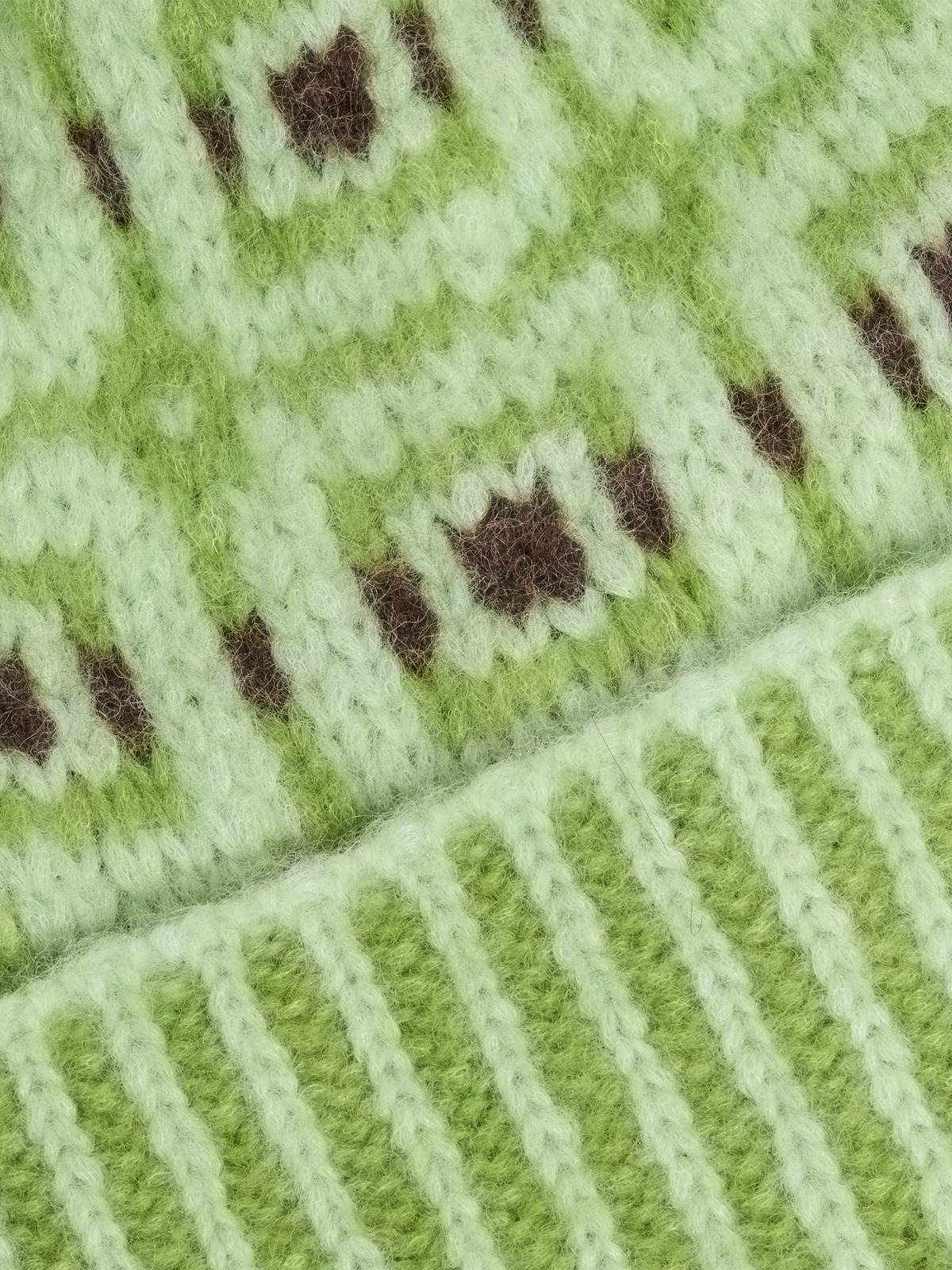 Norwegian Wool Beanie - Green Mix - Holzweiler