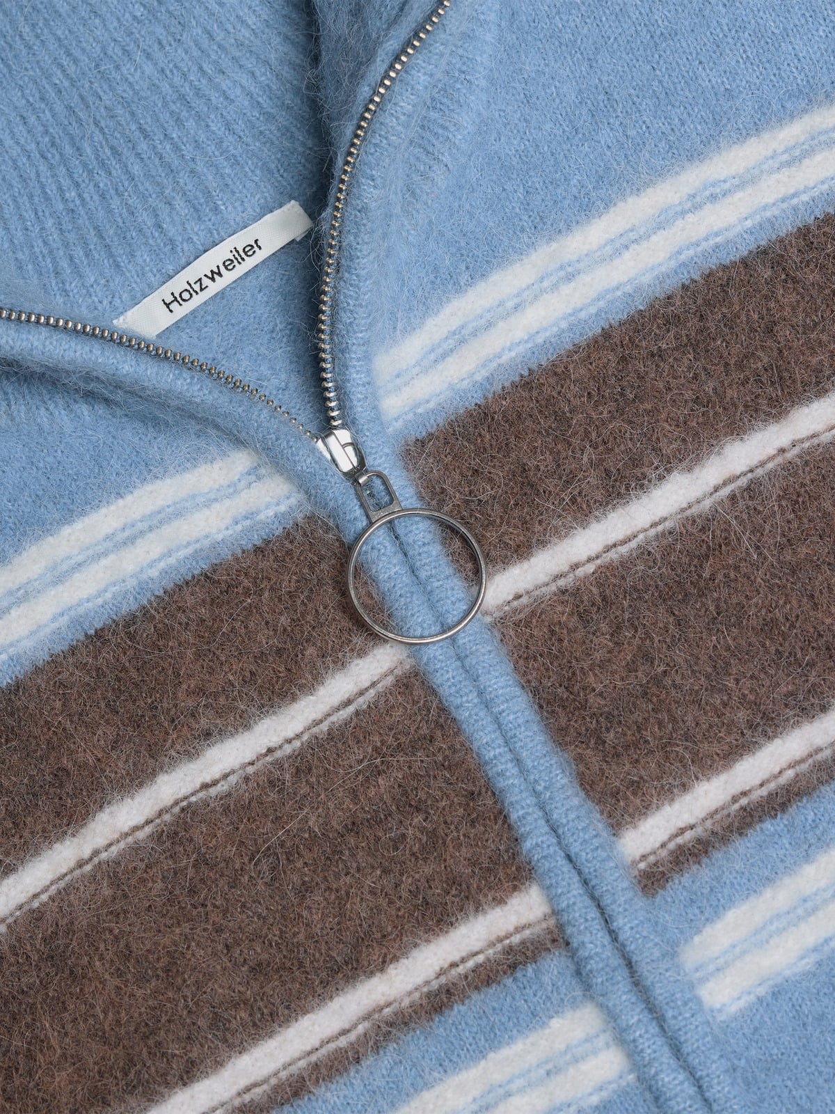 Tine Stripe Cardigan - Blue Stripe - Holzweiler