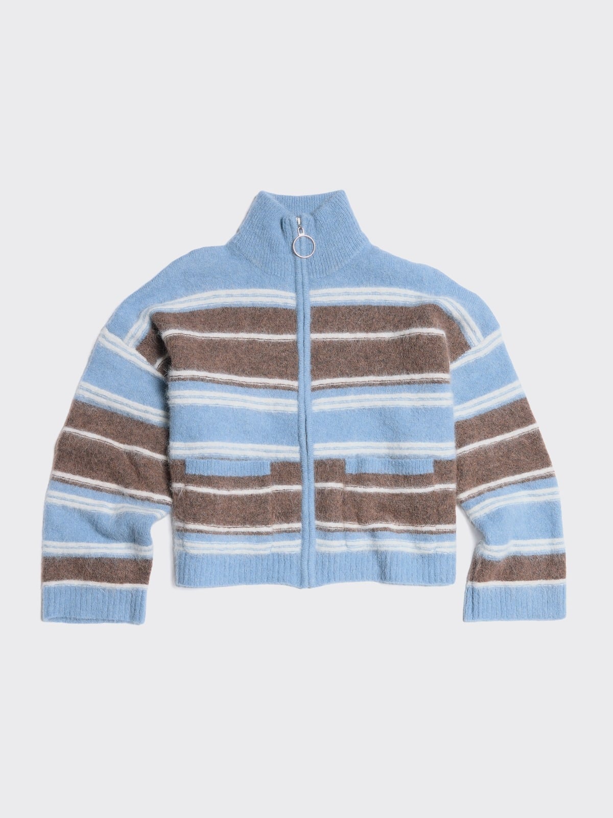 Tine Stripe Cardigan - Blue Stripe - Holzweiler