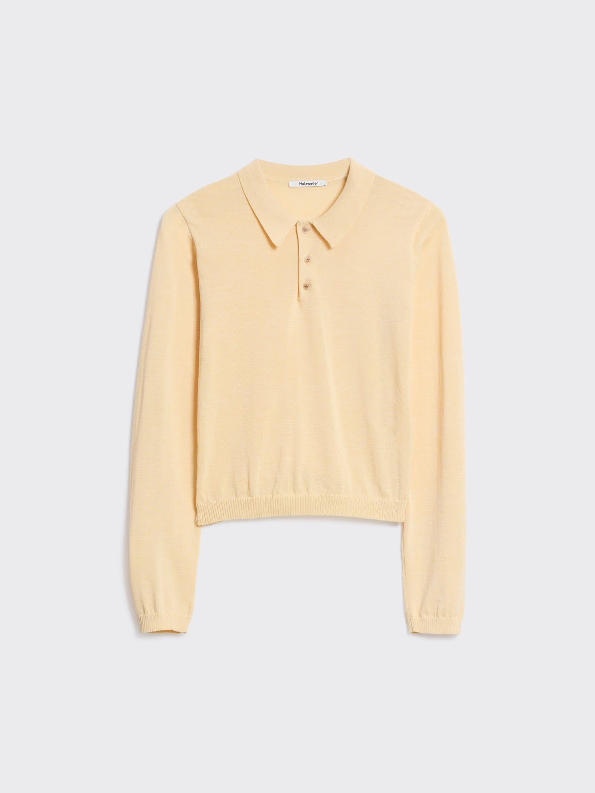 Florence Polo Sweater - Lt. Yellow - Holzweiler