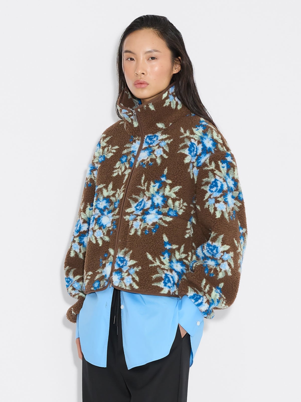 Rype Fleece Jacket - Brown Mix - Holzweiler